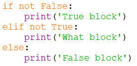 True block False block What block Ошибка